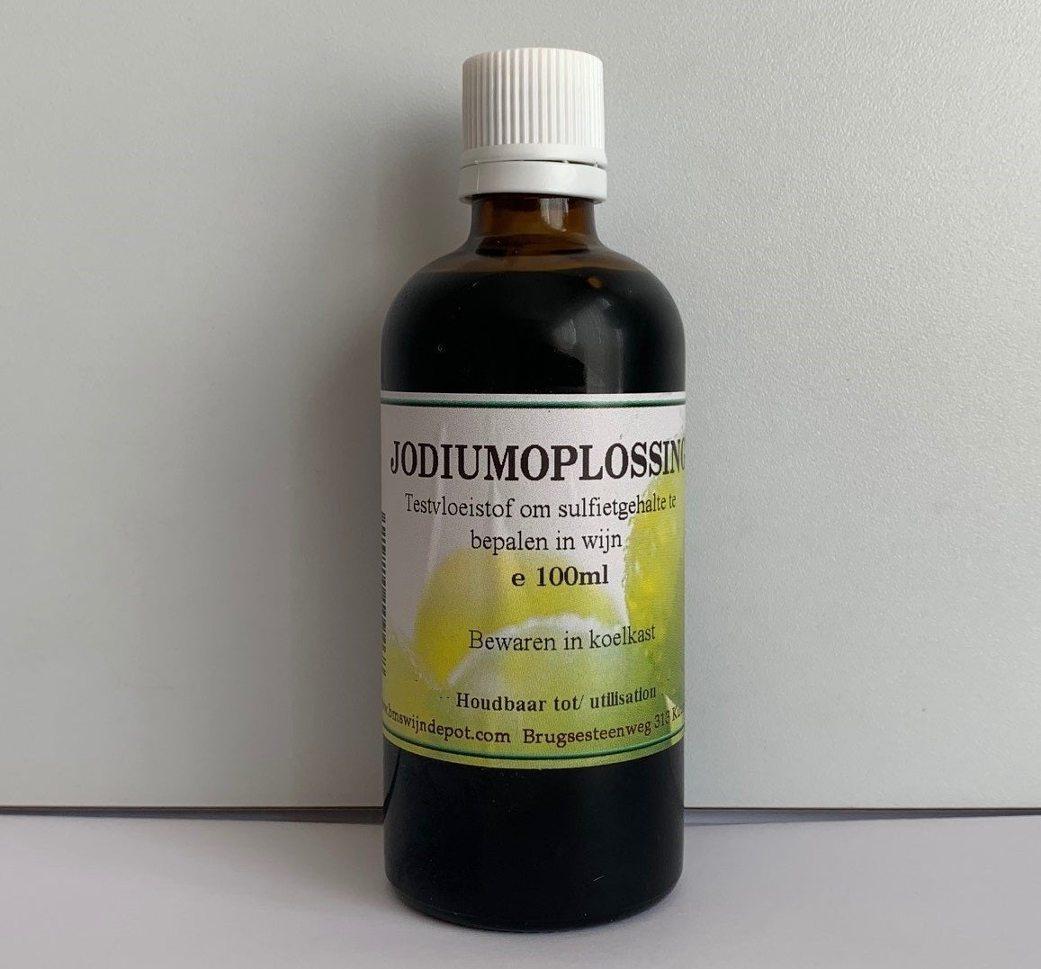 Jodiumoplossing 100ml voor meten vrij sulfiet in wijn – Plukkers.com